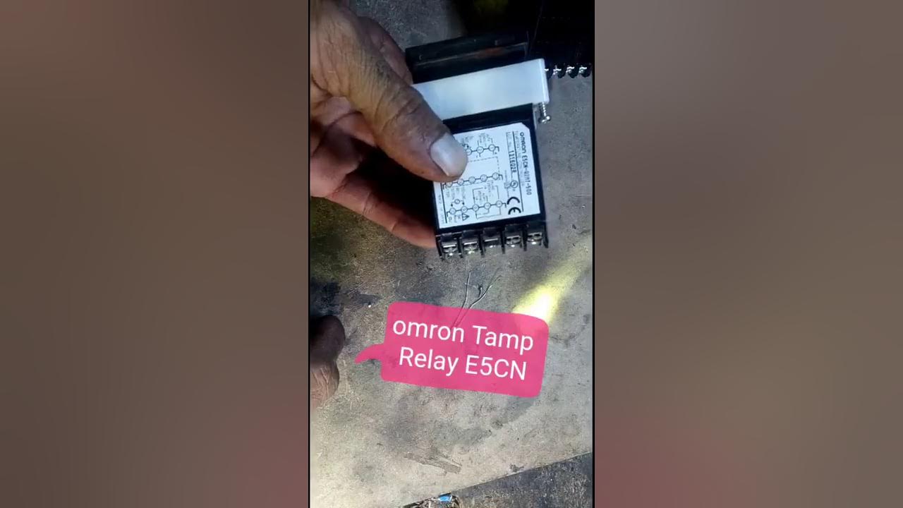 How to install Omron E5cn temp Relay - YouTube