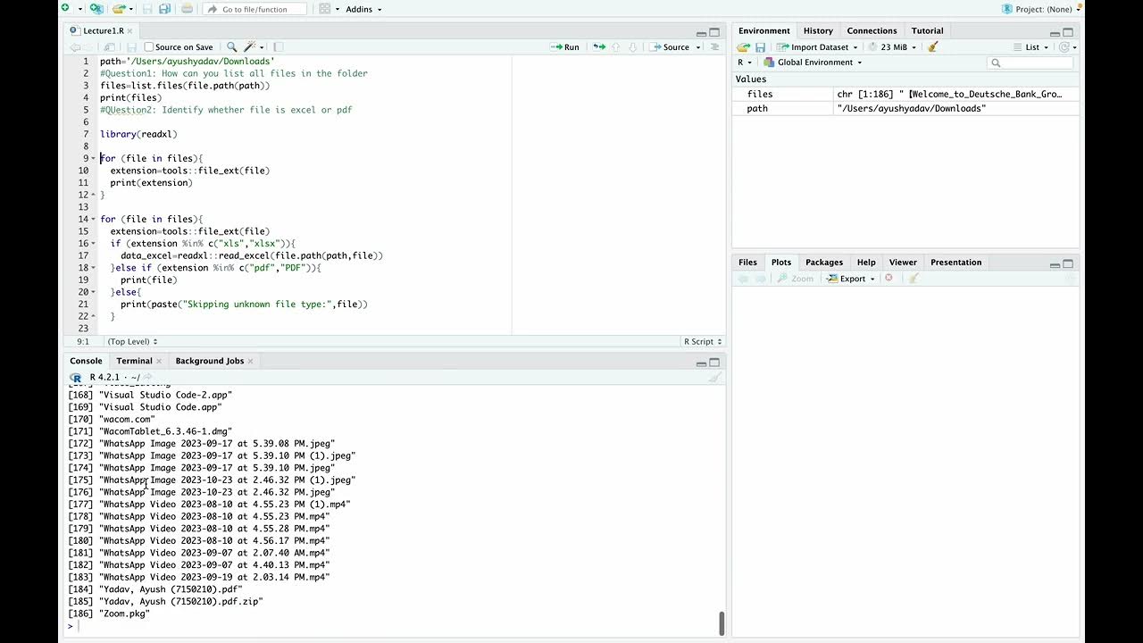 Automating the process of reading files in R - YouTube