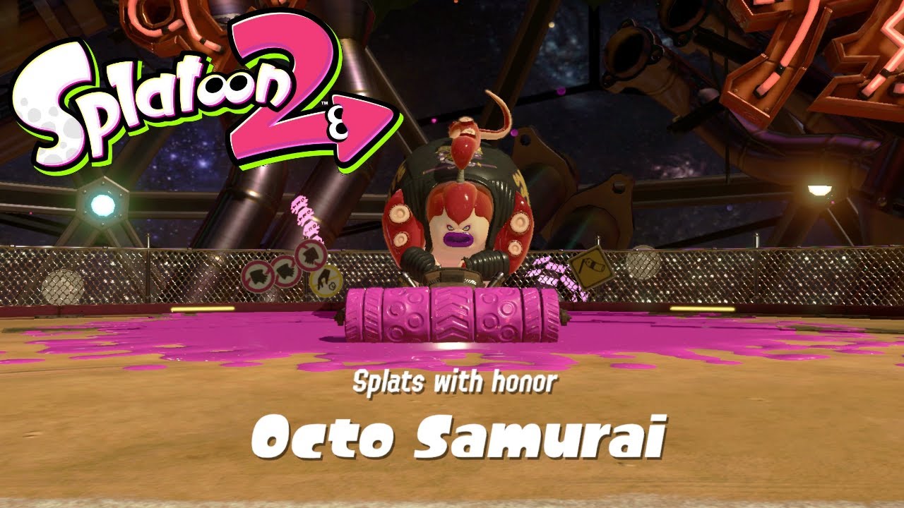 SPLATOON 2 STORY MODE PART 11 SECOND BOSS OCTO SAMURAI - YouTube