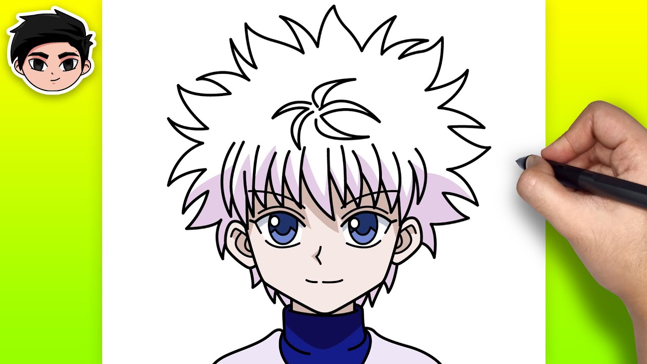 How To Draw Killua Zoldyck From Hunter X Hunter Easy Step By Step Youtube