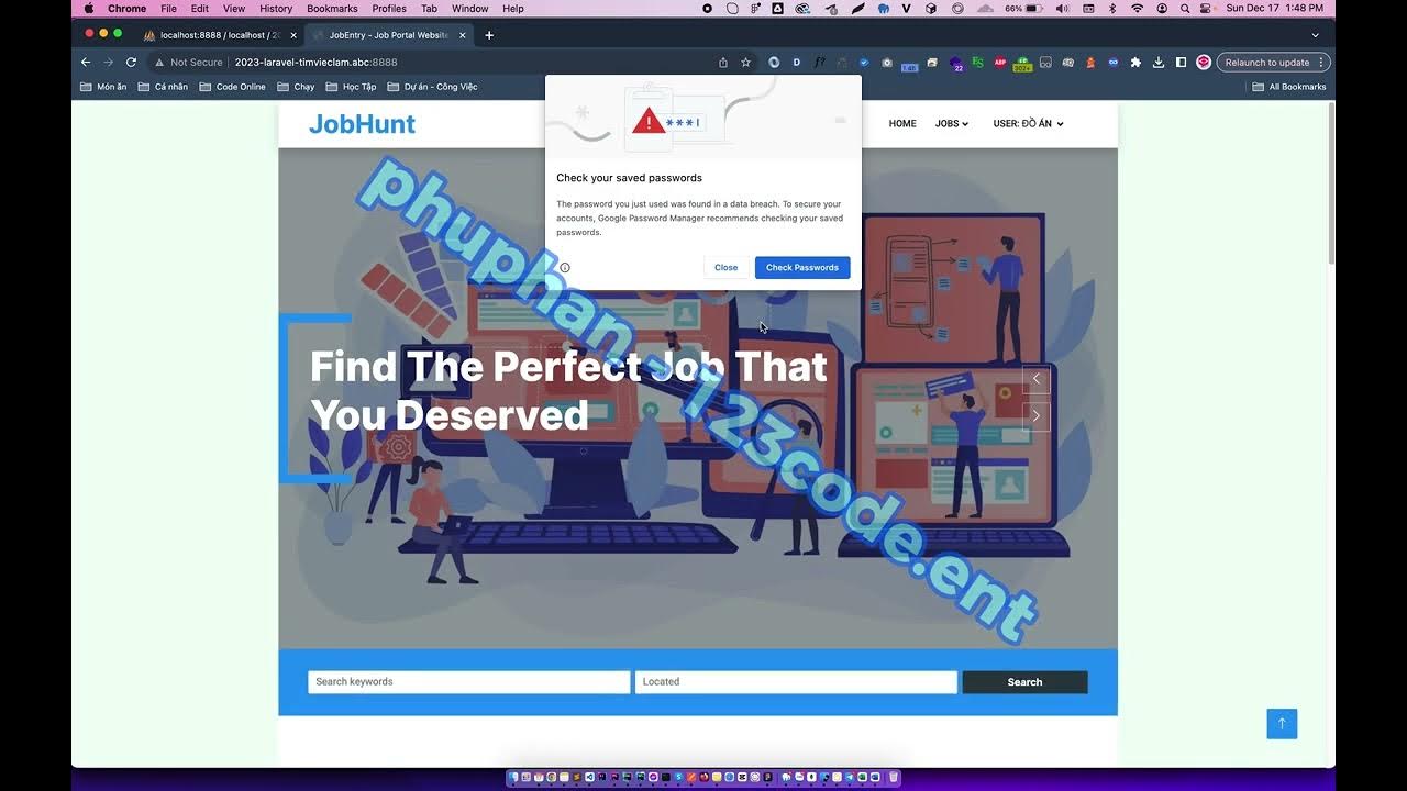 [Đồ án 2024] - Website tìm việc làm bằng php laravel - 123code.net - YouTube