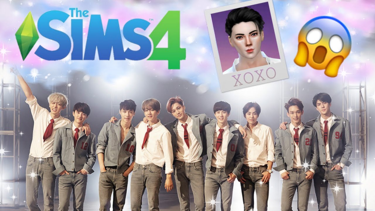 SIMS 4 CAS KPOP : EXO ALL MEMBERS (OT9) - YouTube