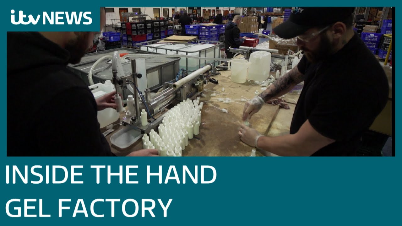 Orders soar for hand sanitiser factory amid coronavirus outbreak | ITV ...