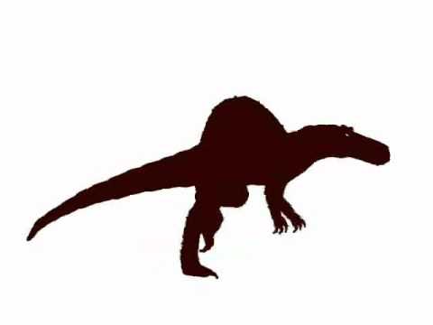 Spinosaurus walk-cycle - YouTube