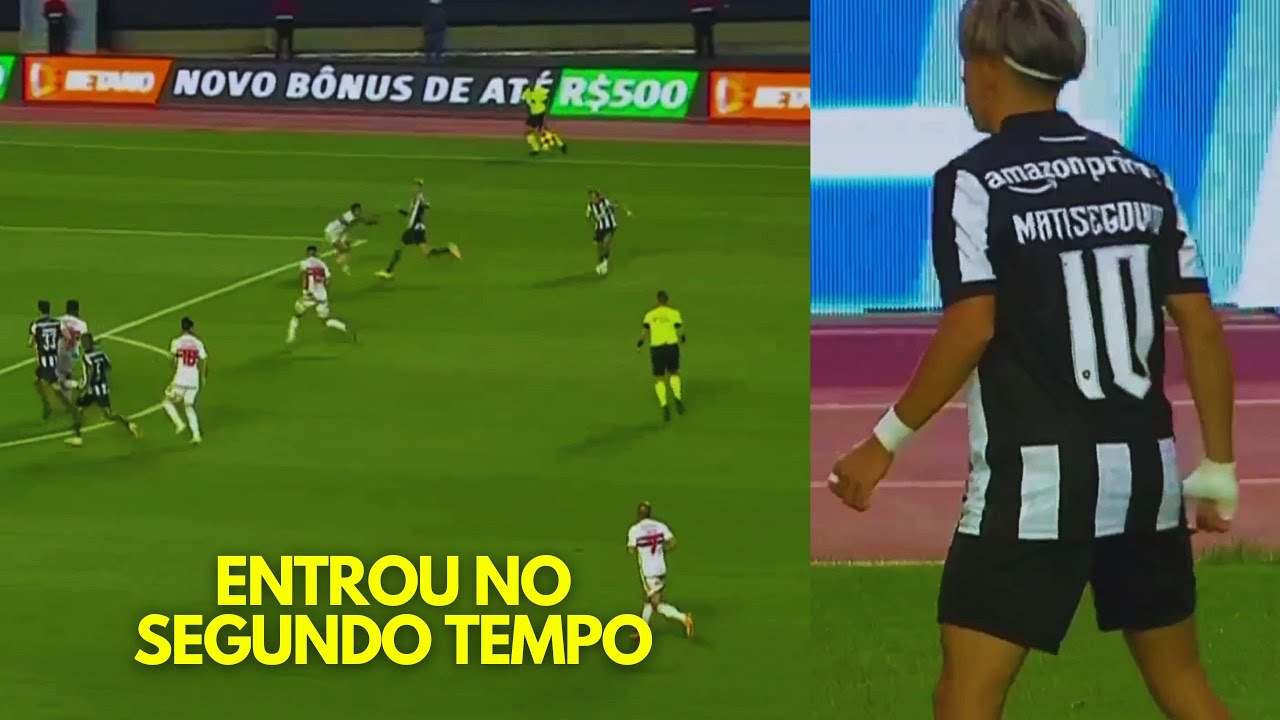 ESTREIA DE SEGOVINHA COM A CAMISA 10 | Matías Segovia vs São Paulo ...