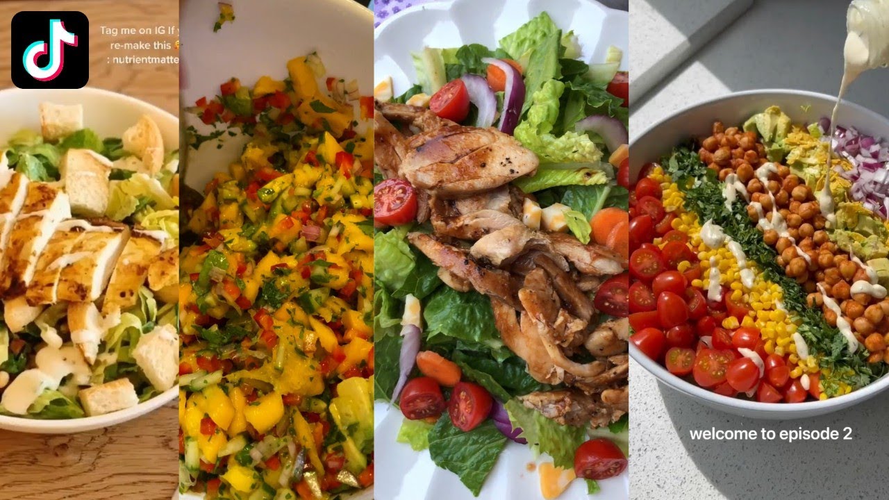 Scrumptious Salads Compilation #1 | Trending TikToks| Tiktok Aesthetics ...