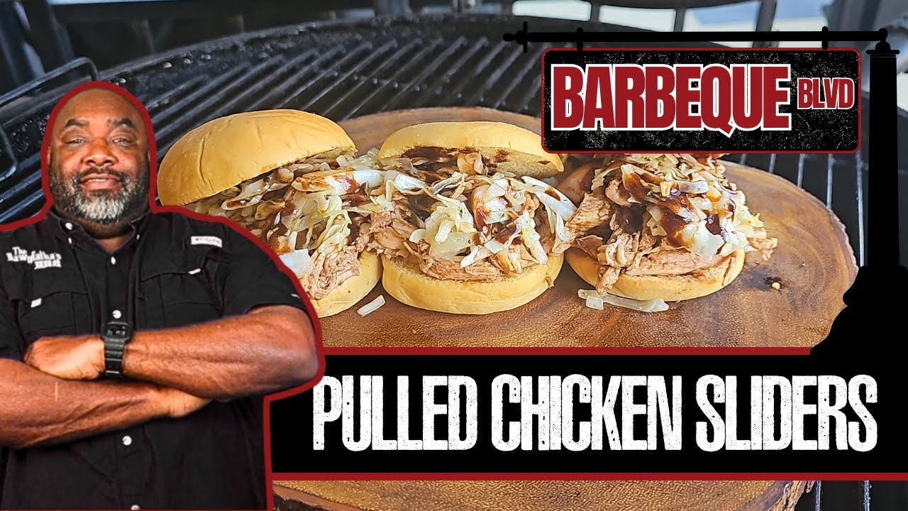 The Dawgfatha's Pulled Chicken Sliders | Pit Boss Grills - YouTube