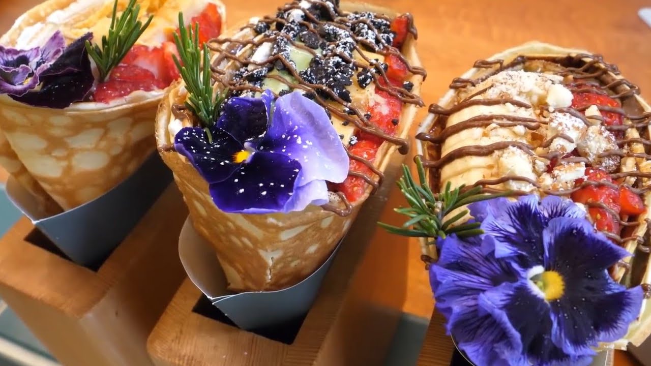 Popular crepes street food in Paris, Japan, Korea,London, France/crepes ...