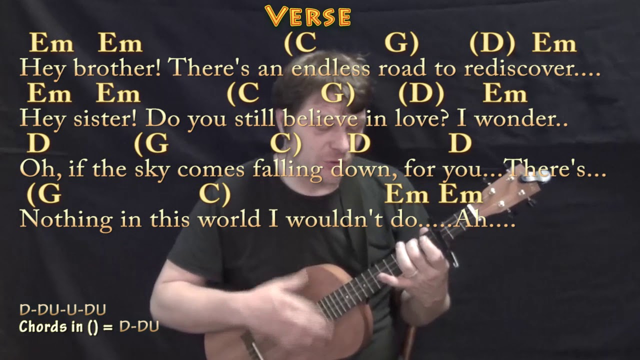 Hey Brother (Avicii) Bariuke Cover Lesson with Chords/Lyrics - Capo 3rd ...