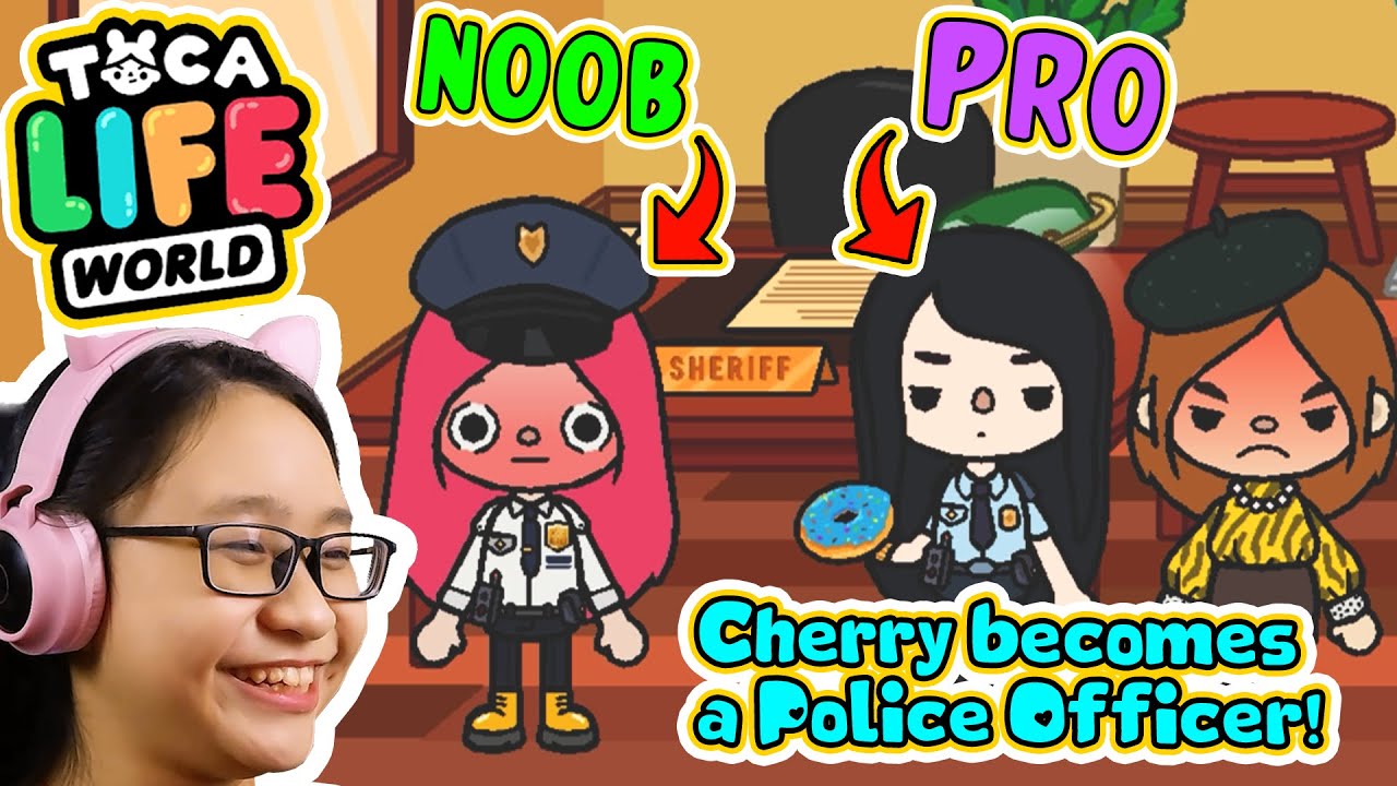 Toca Life World - Cherry Becomes a Police Officer!!! - YouTube