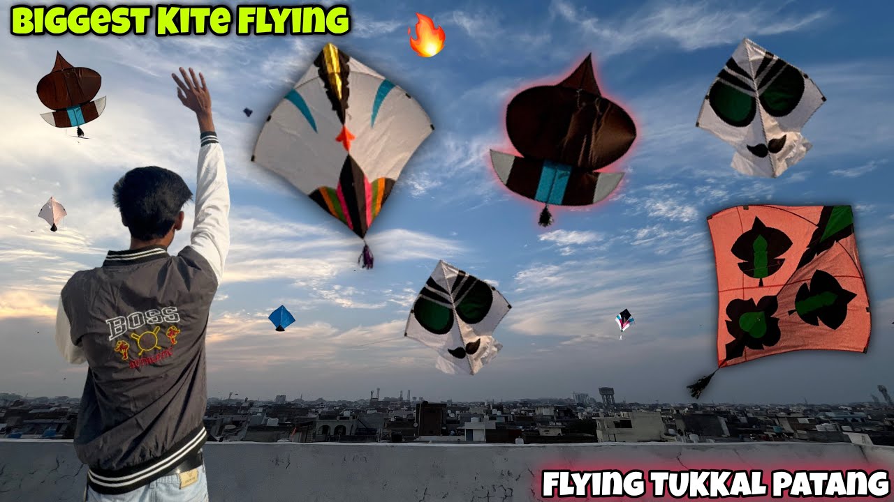 Biggest Kite Flying 😍 || Flying TUKKAL Patang 🪁 || Kite Flying W ...