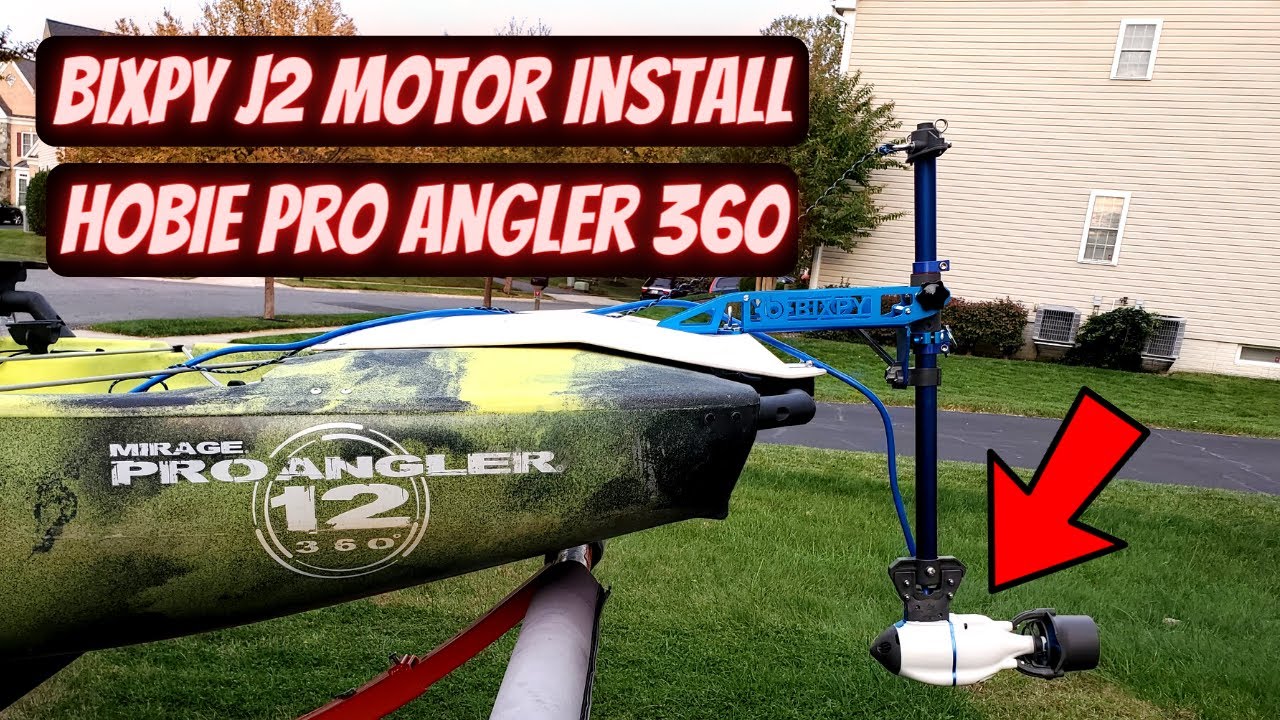 How To Install The Bixpy J-2 Electric Kayak Motor On A Hobie Pro Angler ...