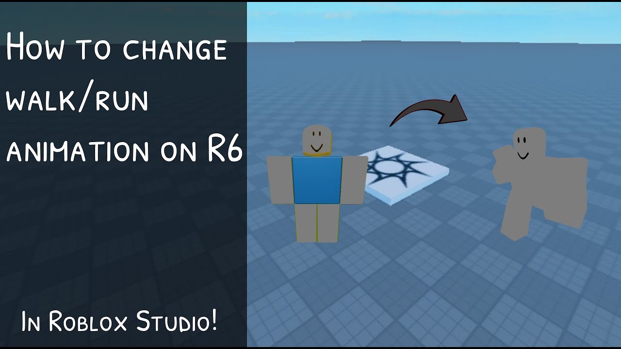 How to Change Walk/Run Animation on R6! | Tutorial Roblox Studio. - YouTube