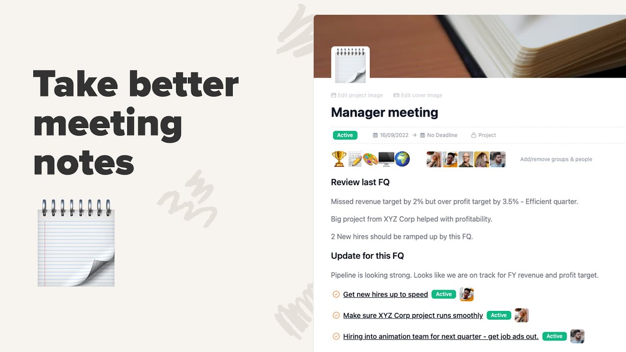 Take better meeting notes with Project.co - YouTube