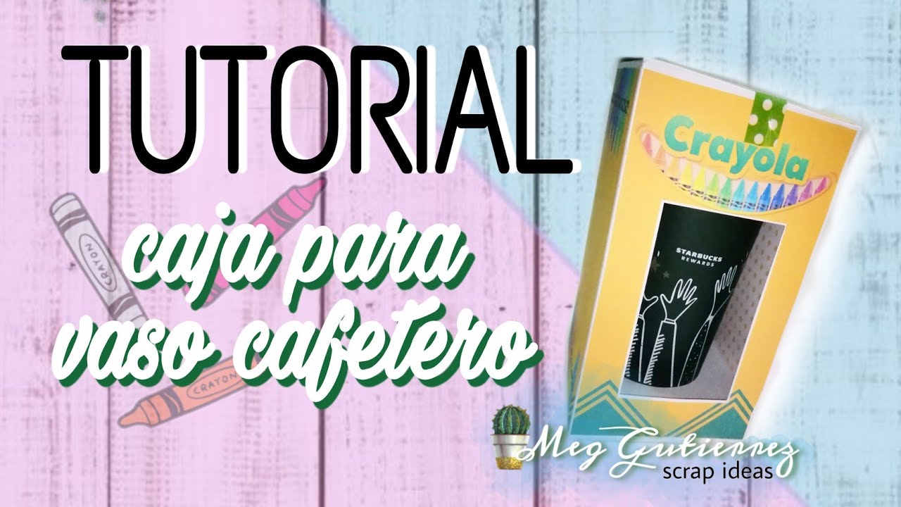Como hacer una #caja para vaso #cafe - YouTube