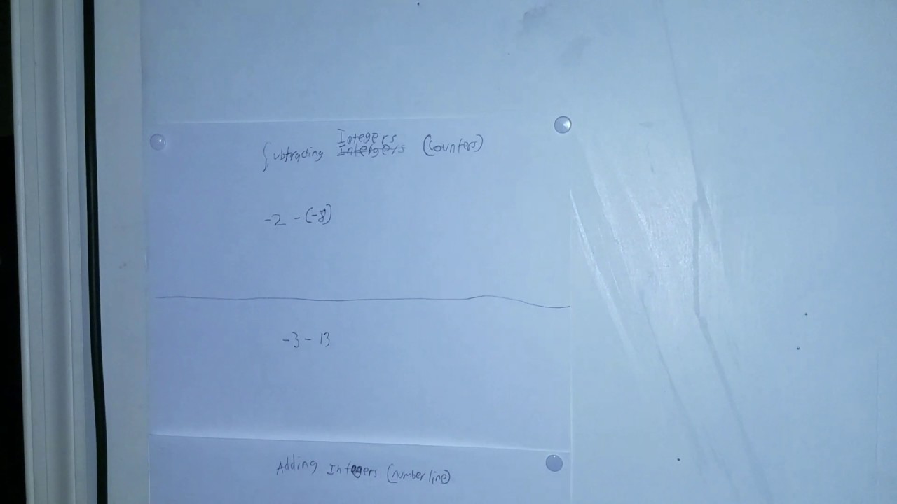 Subtraction with counters Addition with a number line part 1 - YouTube