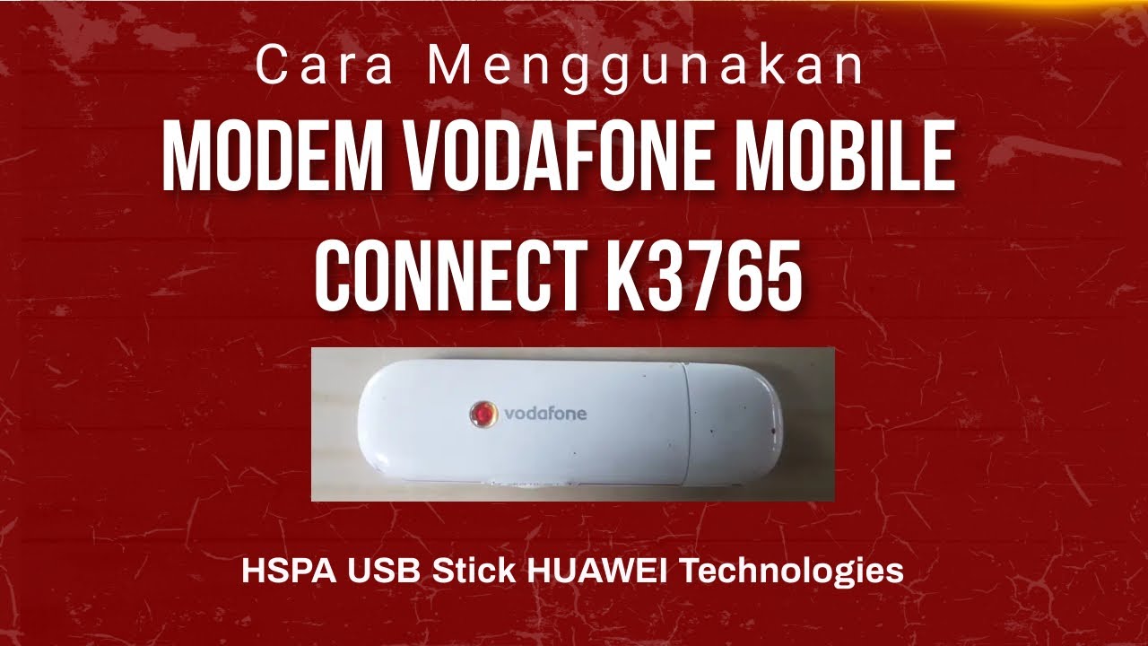 Menggunakan Modem Vodafone Mobile Connect K3765 HSPA USB Stick HUAWEI ...