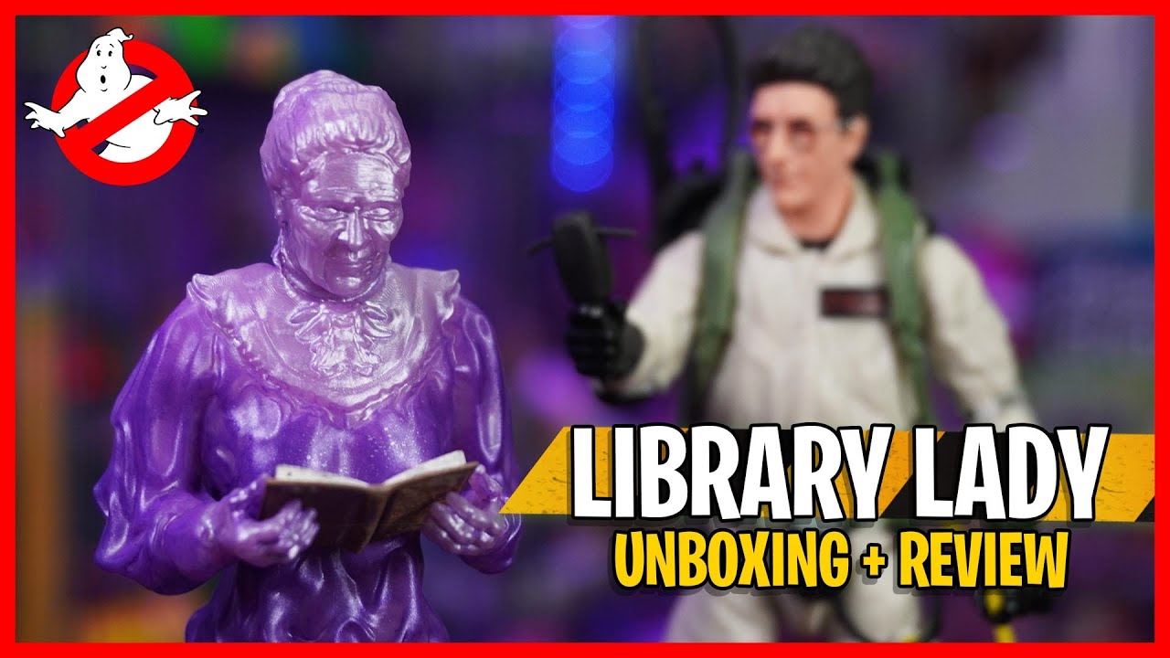Light-up Library Lady figure is a must for any Ghostbusters toy ...