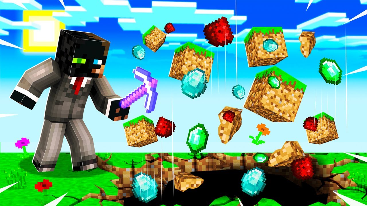 Using EARTHQUAKE ENCHANTMENT in Minecraft - YouTube