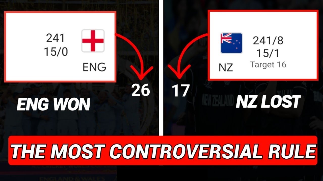 10 Shocking Cricket Rules You Had No Idea About! |Eng vs NZ 2019 CWC ...