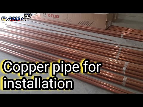 copper Pipes for installation #cold Rooms# - YouTube