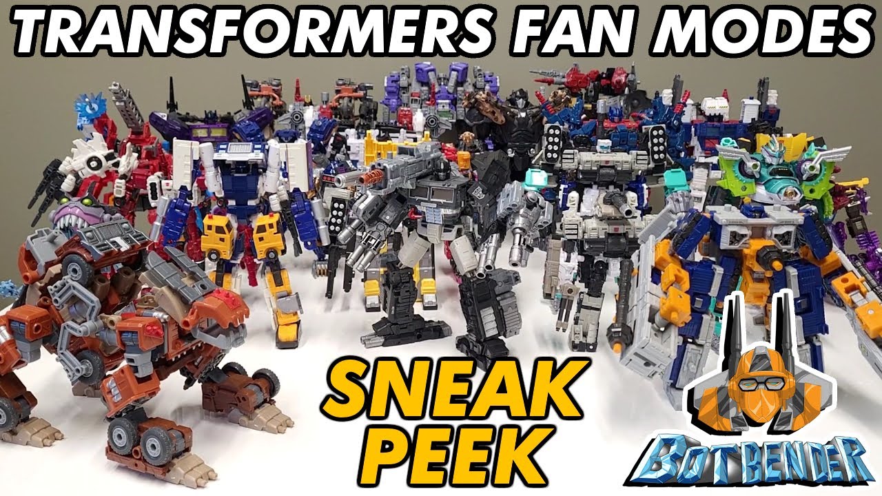 Sneak Peek at some Upcoming Transformers Fan Modes - YouTube