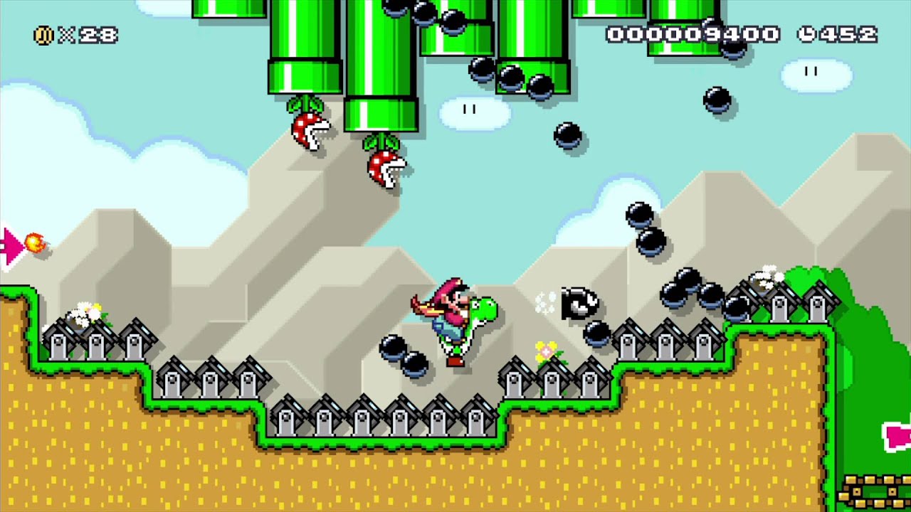 Super Mario Maker - Custom Level 2 - YouTube