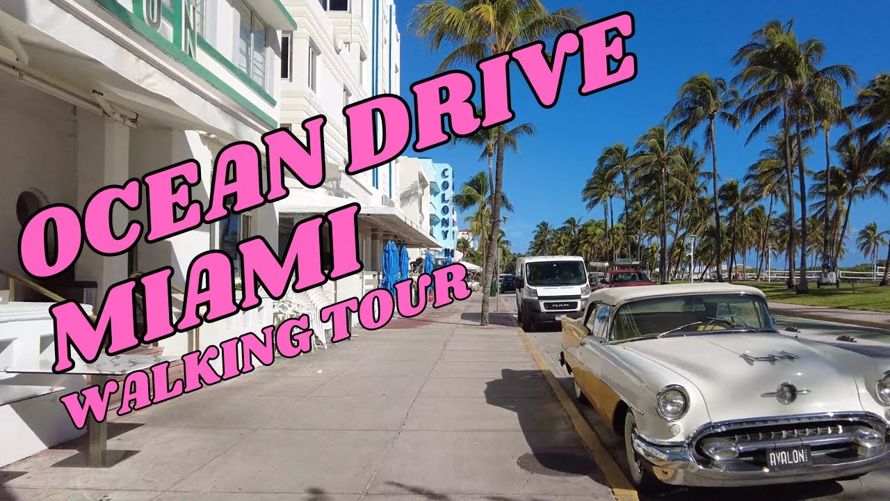 Ocean Drive walk Miami Florida. - YouTube