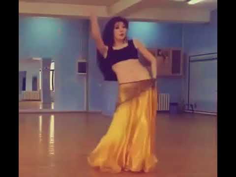 Hot arab girl dance in bikini