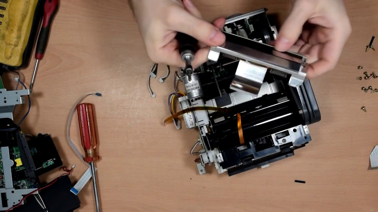 Sony video printer teardown - YouTube