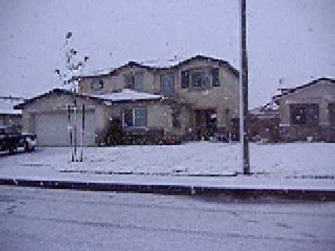 Snow in Lancaster, CA Dec.17, 2008 - YouTube