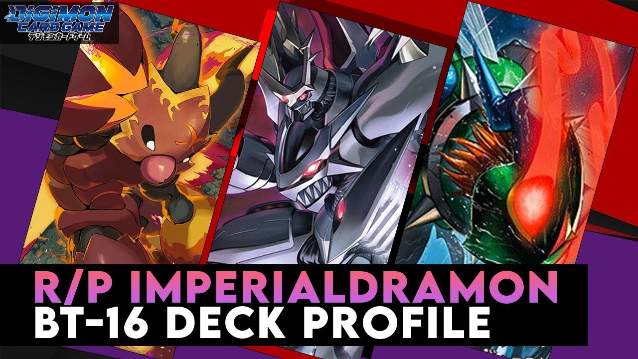 BT-16: Red/Purple Imperialdramon Deck Profile! (Digimon Card Game) - YouTube