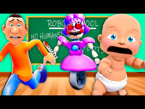 BEBEK OLUP ROBOT ÖĞRETMENDEN KAÇTIM!