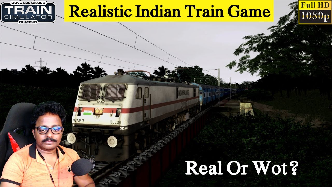 WAP7 Going to Accident Realistic Indian Train Game | Train Simulator ...