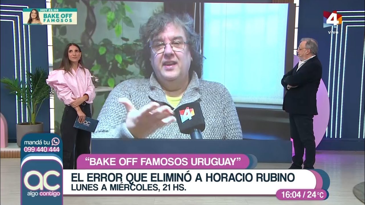 Algo Contigo - Horacio Rubino, el primer eliminado de Bake Off Famosos ...