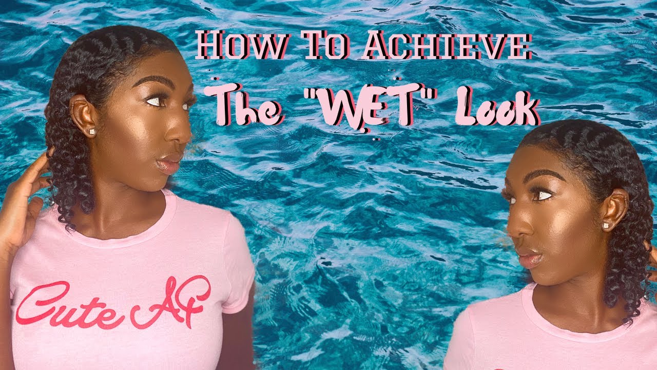 How To Achieve The Wet Look on Natural Hair - YouTube