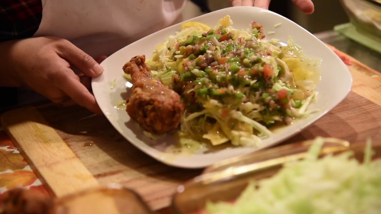 POLLO CON TAJADAS - YouTube