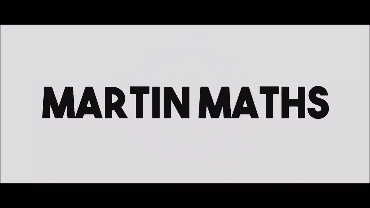 Martin maths intro 2 - YouTube