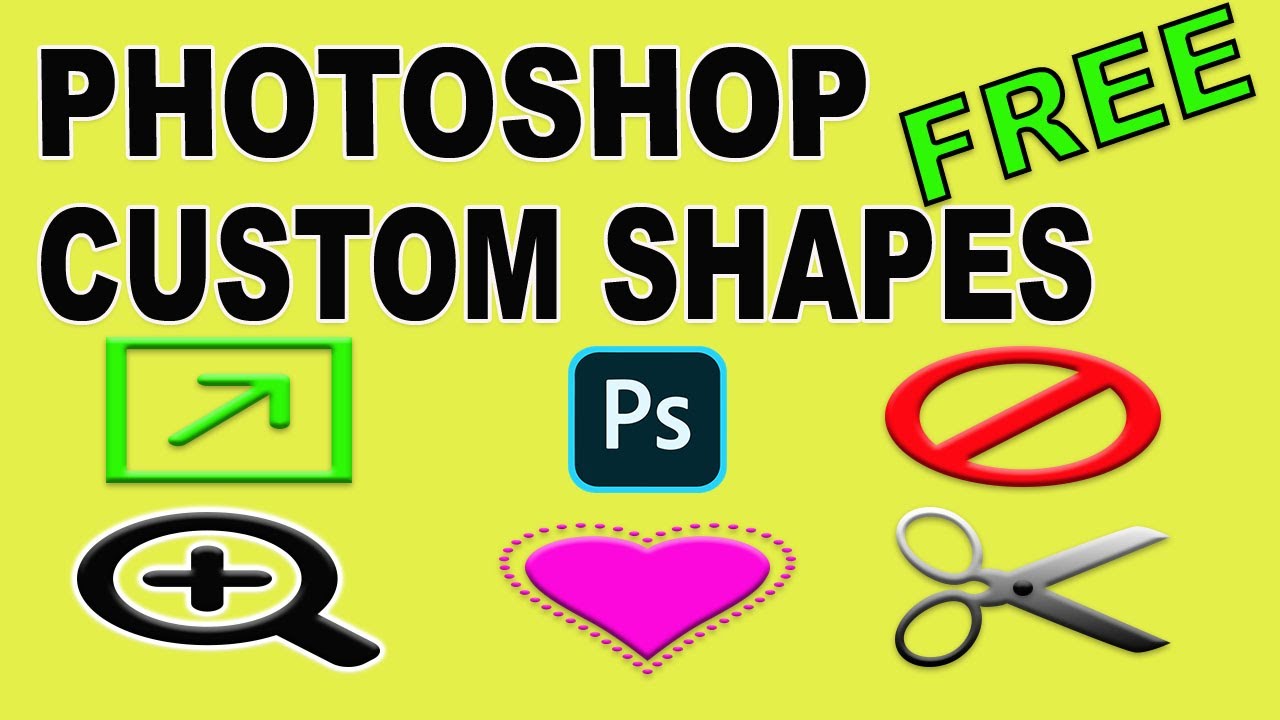 How to Download Custom Shapes in Photoshop | Photoshop Shapes | Swift ...