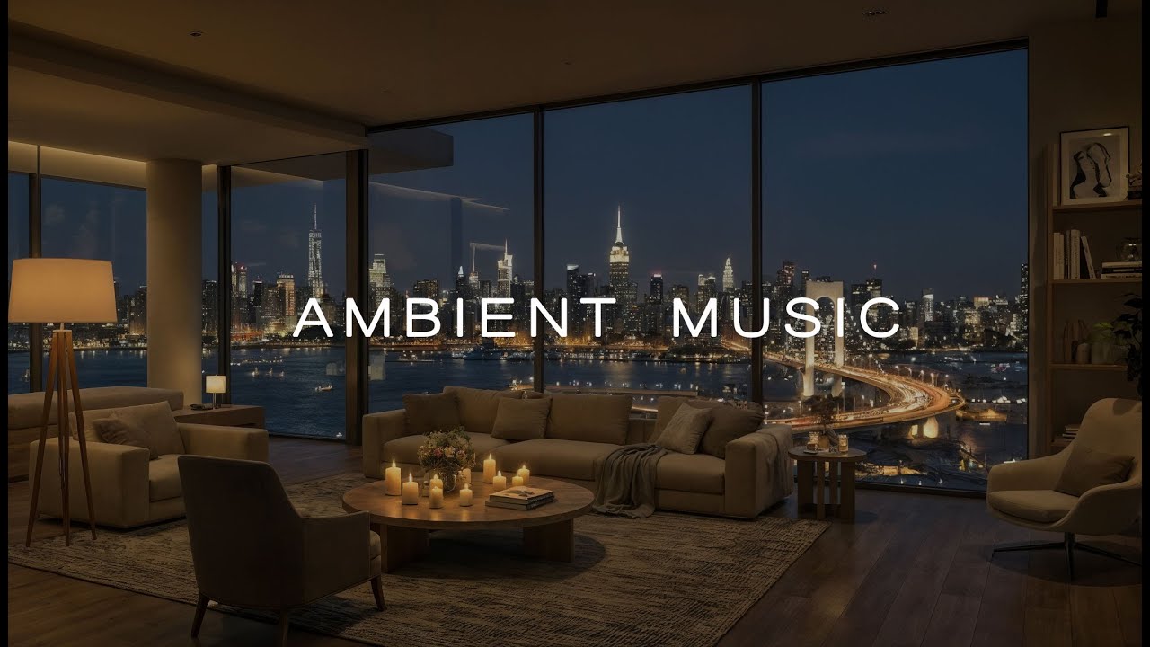 New York Night Ambience | Calm Ambient Music for Relaxation 🌙 - YouTube