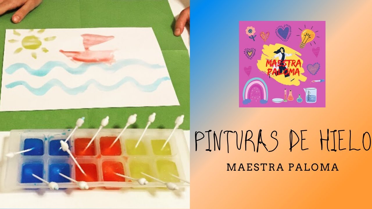 Experimento para niños: Pinturas de hielo - YouTube