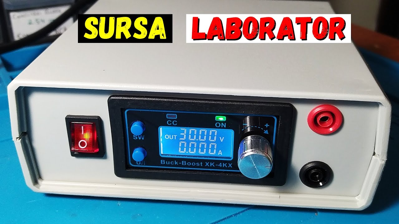 Sursa de laborator cu buck boost converter XK 4KX - YouTube