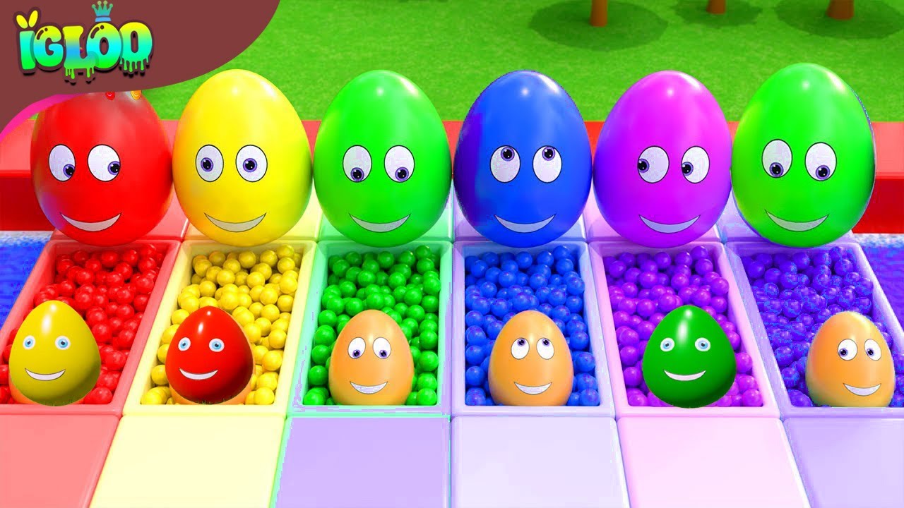 Humpty Dumpty Surprise Eggs Kids Song | Igloo Nursery Rhymes & Kids ...