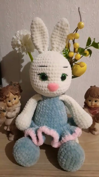 Милая зайка🐰🥰🔥 игрушкисвоимируками Handmade Withlove люблювязать