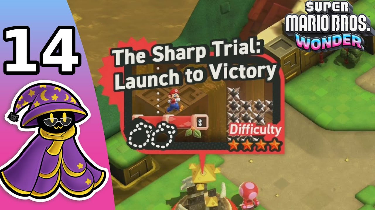 Super Mario Bros. Wonder Part 14 - The Hoppycat and Sharp Trials - YouTube