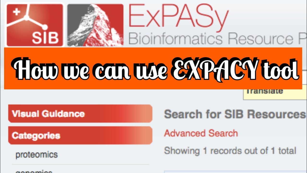 How we can use EXPACY tool to determine different protein sequences ...