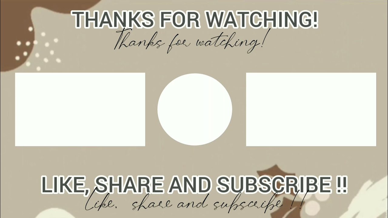 AESTHETIC OUTRO TEMPLATES - YouTube