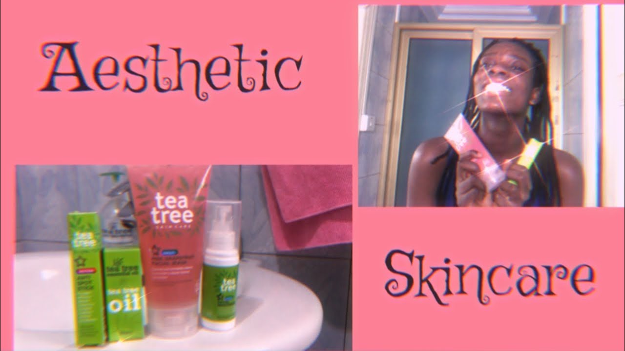 Aesthetic tea tree skincare routine|| ft. Pimples and hyperpigmentation ...