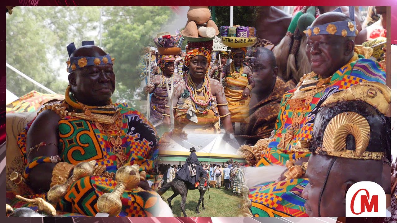 Arrival Of Asantehene Osei Tutu ll At The Last Akwasidae For The Year ...