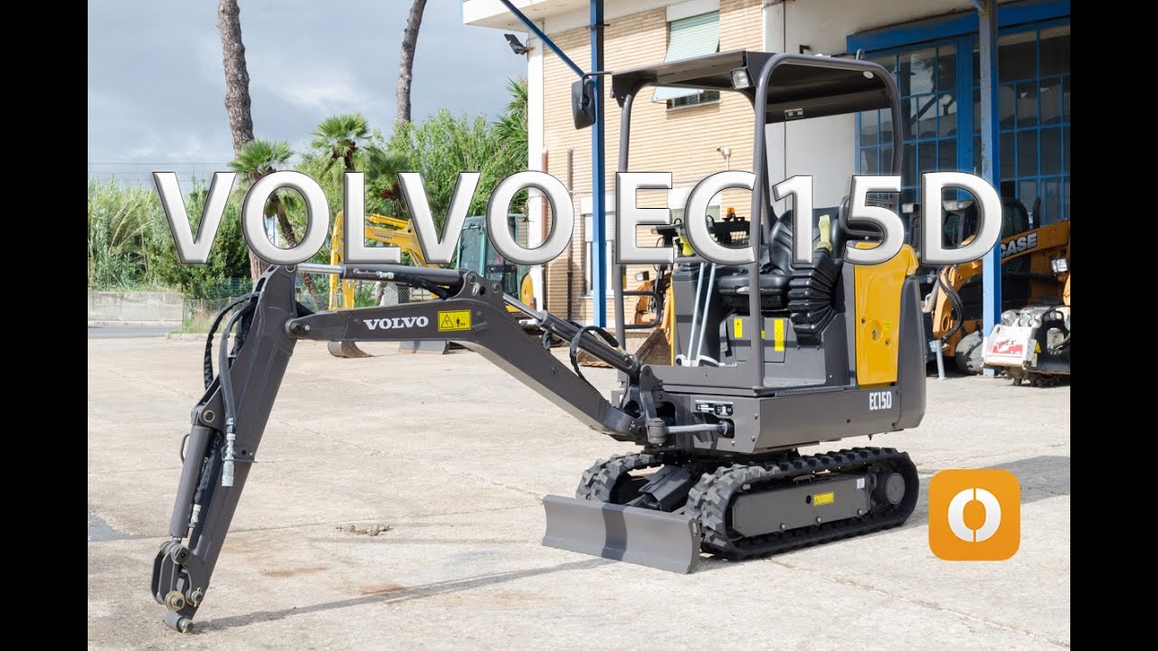 Volvo EC15D with hammer - YouTube